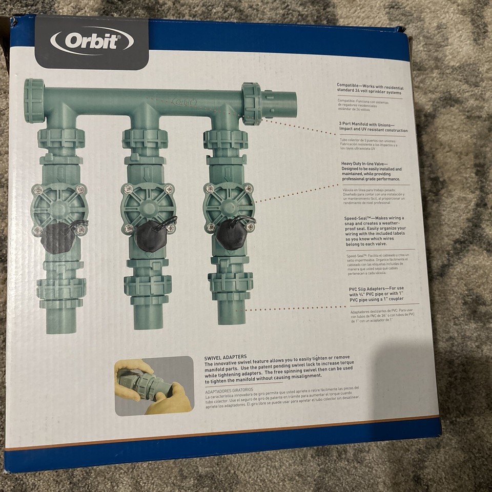 Orbit 57253 3-Valve Heavy Duty Preassembled Manifold. A5. 2471 ...