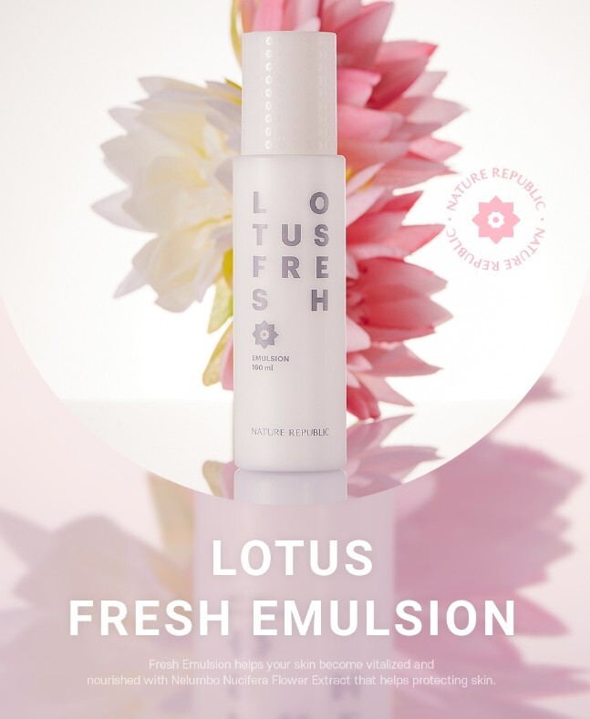NATURE REPUBLIC Lotus Fresh Emulsion 160ml Revitalizing Emulsion ...