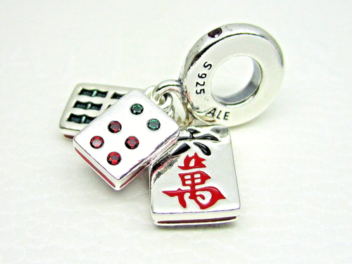 Authentic Pandora #792523C01 Mahjong Triple Dangle Charm for sale ...