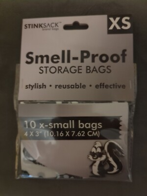 Stink Sack Smell Proof Storage X-Small Bags (10 pcs) - 2 Pack (20 total ...
