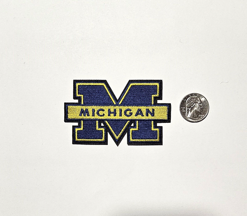 University of Michigan Wolverines Embroidered Iron On Patch 3.5x2.25 ...