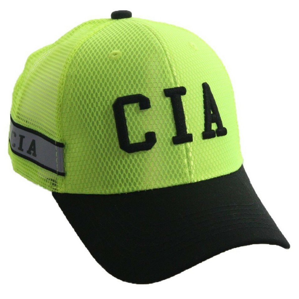 FBI CIA CSI POLICE SHERIFF SECURITY Enforcement Baseball Cap Mesh Neon ...