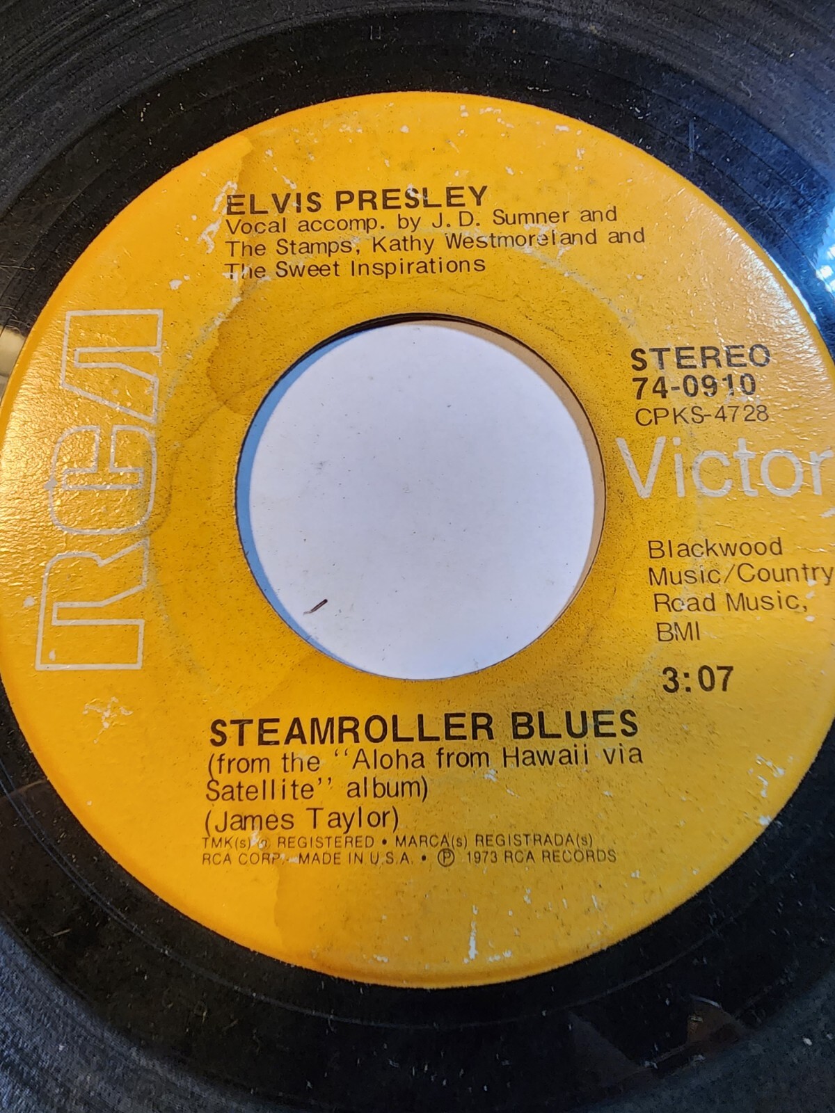 Elvis Presley: Fool Steamroller Blues, Fool RCA Single 74-0910 GOOD+ ...