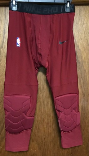LeBron James PE NBA Nike Pro Basketball Padded Compression 3/4 Pants ...