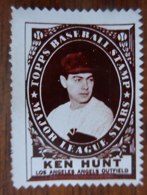 1961 TOPPS BASEBALL STAMP KEN HUNT LOS ANGELES ANGELS S-887 | eBay