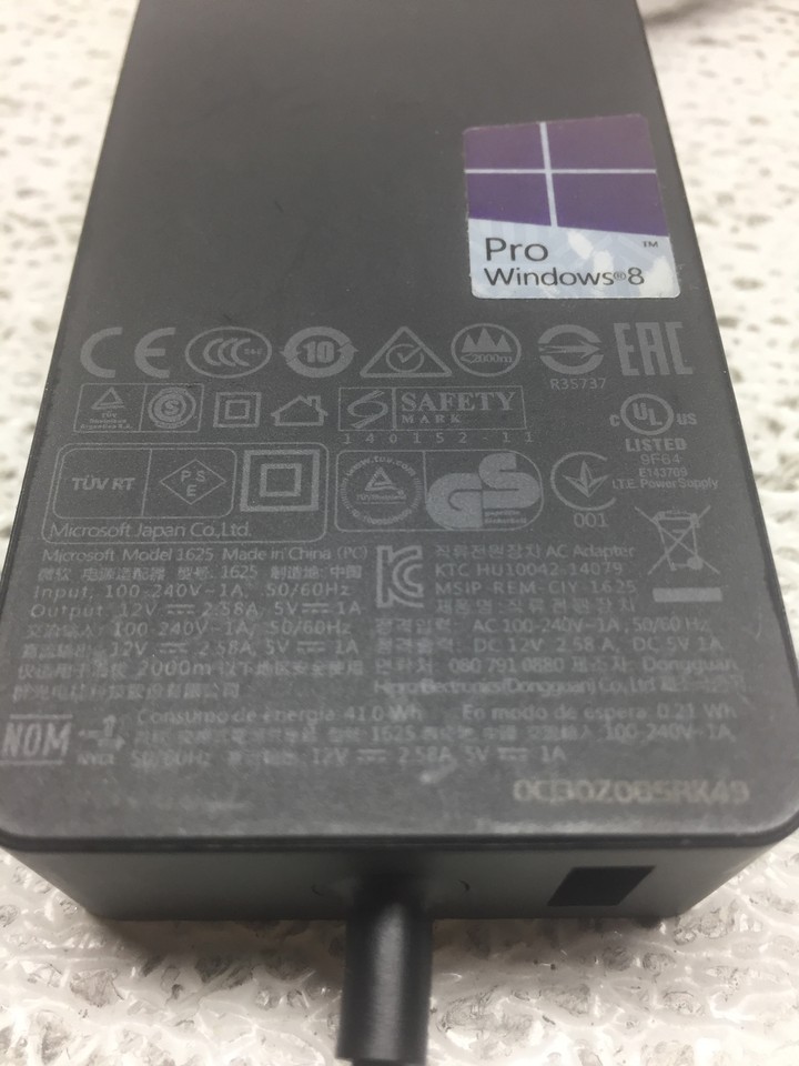 OEM Microsoft Surface Pro 3 & 4 Power Supply USB model 1625 w/Power ...
