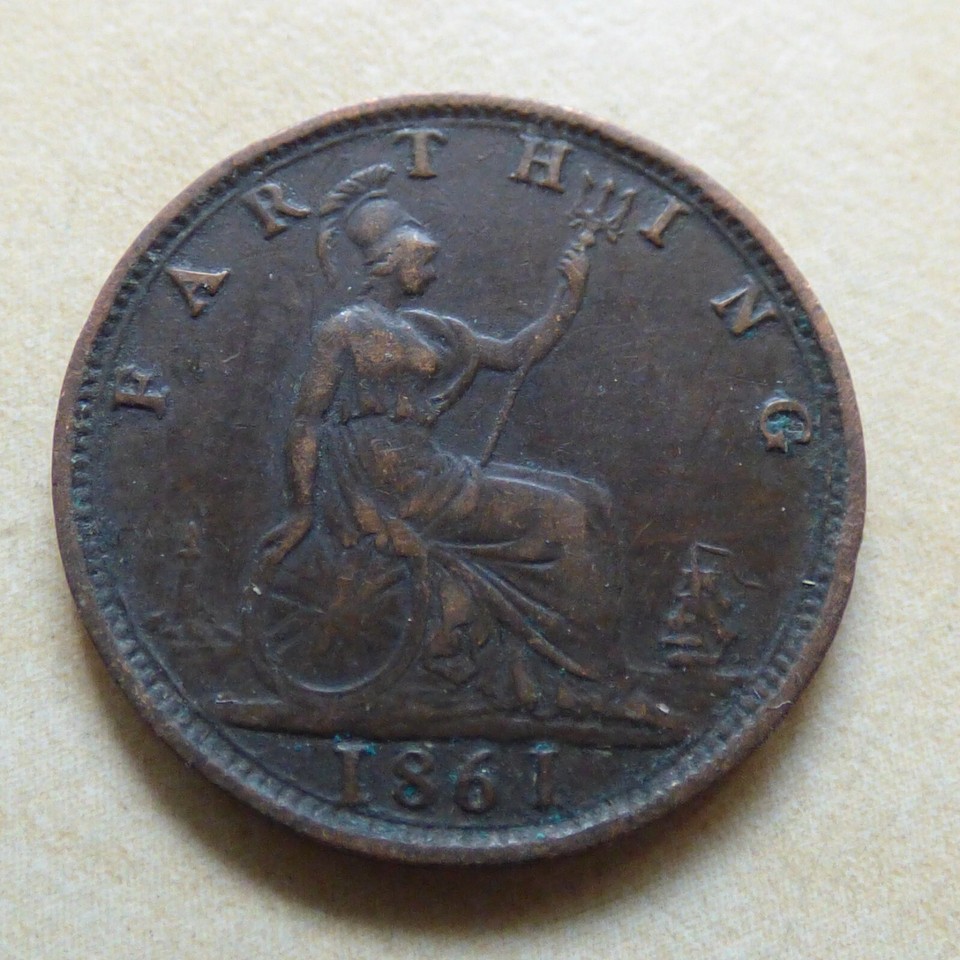 Victoria Farthing Coin Choose your date Each has its own Pictures 1843 ...