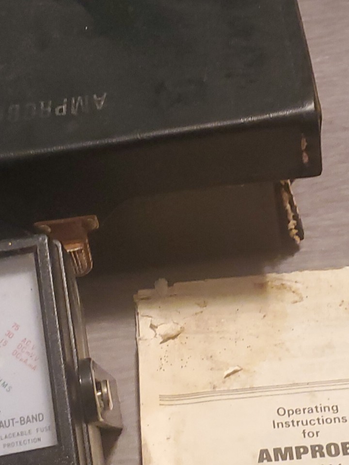 Vintage Amprobe Instrument Multimeter, With Case - Model AM-3B. Meter ...