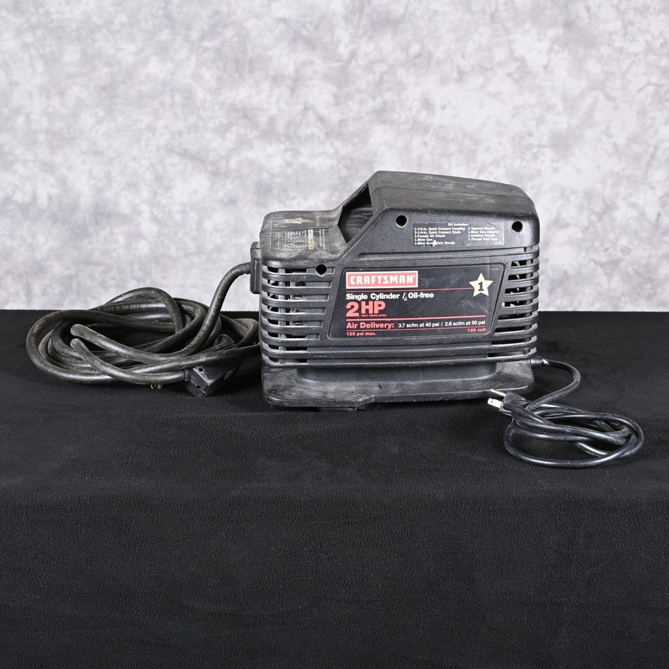 Craftsman 919.152350 - 2 HP 125 psi Oil-Free Compact Air Compressor ...
