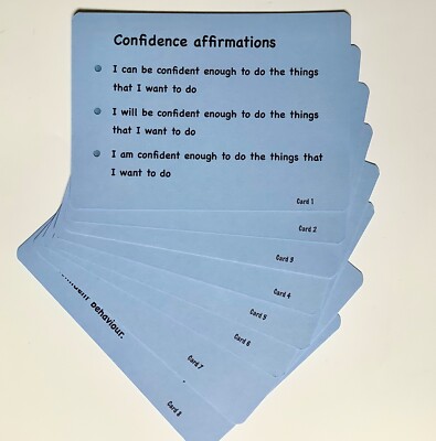 Confidence - Flash Cards, Positive Affirmations | eBay UK