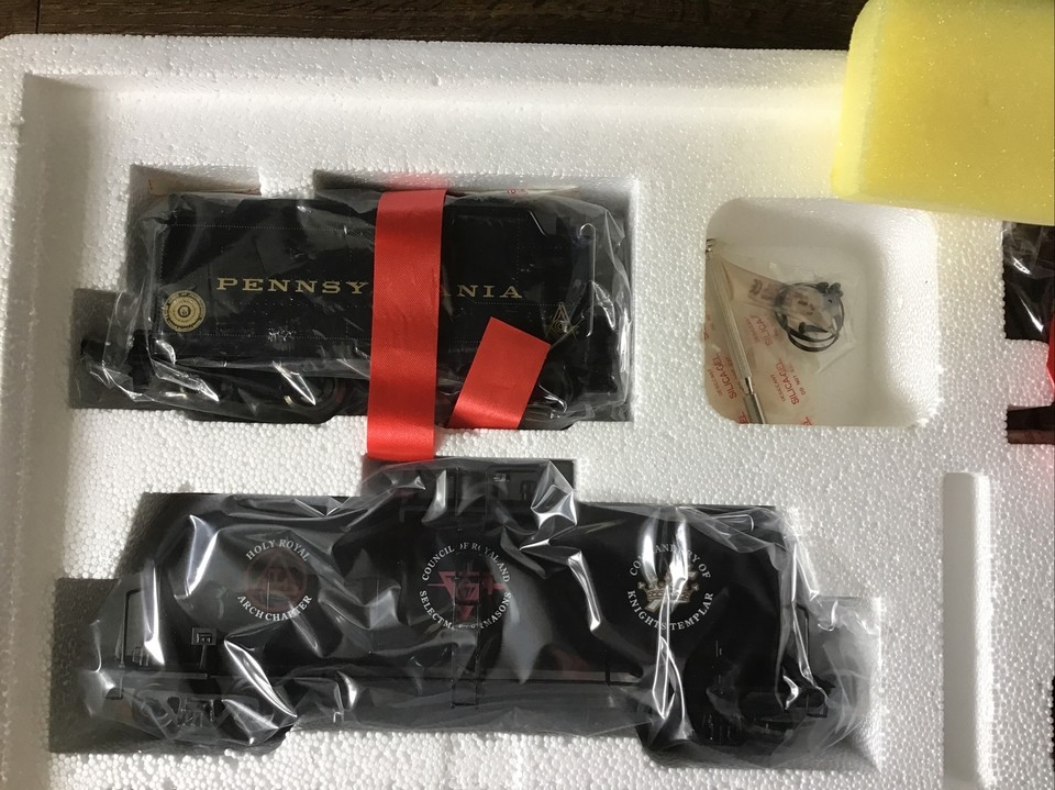 NEW WEAVER TRAIN SET O GAUGE MASON MASONIC GRAND LODGE SHRINERS PRR ...