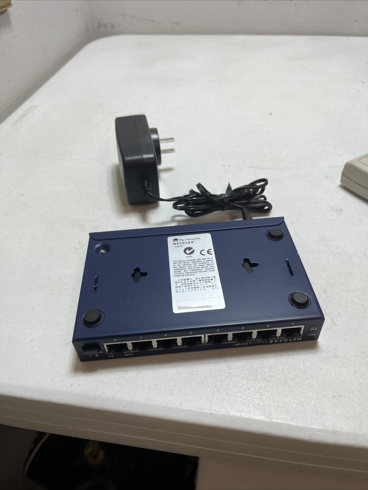 NETGEAR 8-Port Dual Speed Hub (EN108) #J874 | eBay