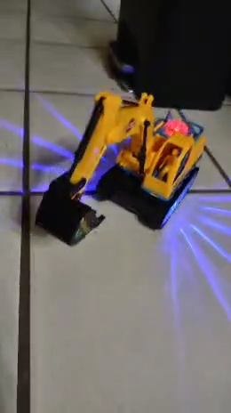 Kids Super Builders Excavator Batt. Opp. Bump & Go With Flashing Lights ...