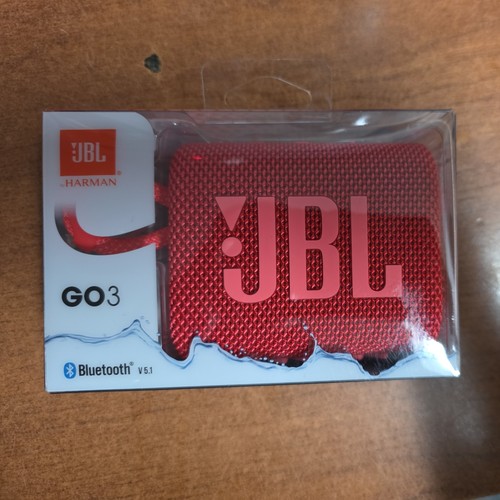JBL GO3 Wireless Portable Waterproof & Dustproof Bluetooth Speaker Red ...