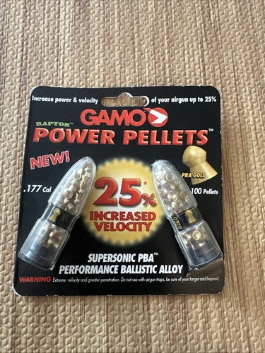 Gamo PBA Gold Raptor Air Gun Pellets .177 Cal. 100 count, 5.1gr ...