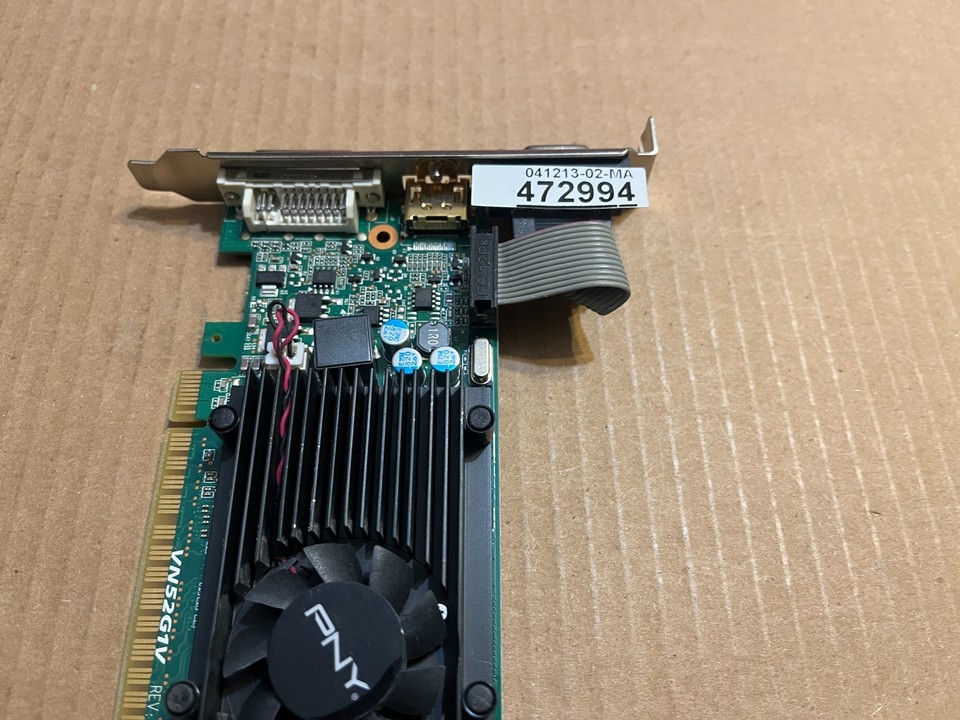 PNY NVIDIA GEFORCE 210 512MB DDR2 PCI-E 2.0 X 16 GPU VCGG2105XPB ZZ5-3 ...