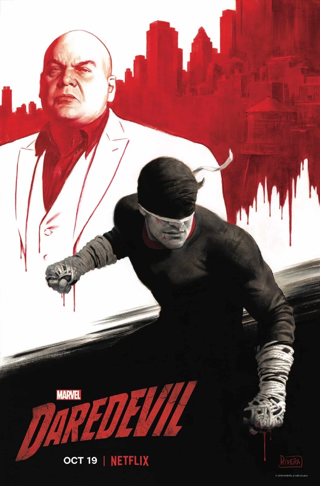 2015 Daredevil Movie Poster 11X17 Marvel Matt Murdock Charlie Cox ...