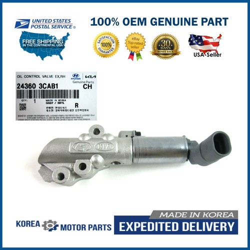 OEM GENUINE !! RIGHT-OIL CONTROL VALVE FOR 10-13 HYUNDAI KIA V6 24360 ...