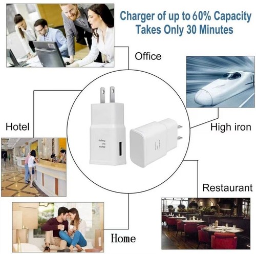 5X For Samsung Galaxy S10 Note10 S8 S9 Plus S22 Fast Wall Charger US ...