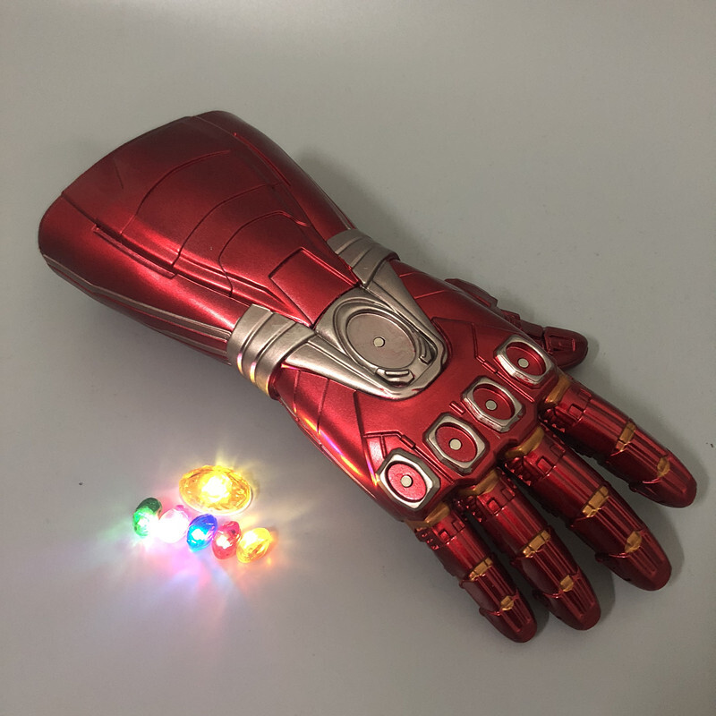 NEW Thanos Infinity Gauntlet Gloves Hulk LED Light Avengers Iron Man ...