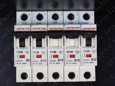 Contactum 71 series 6kA 90 series 10kA Mk 2 MCB Minature Circuit ...