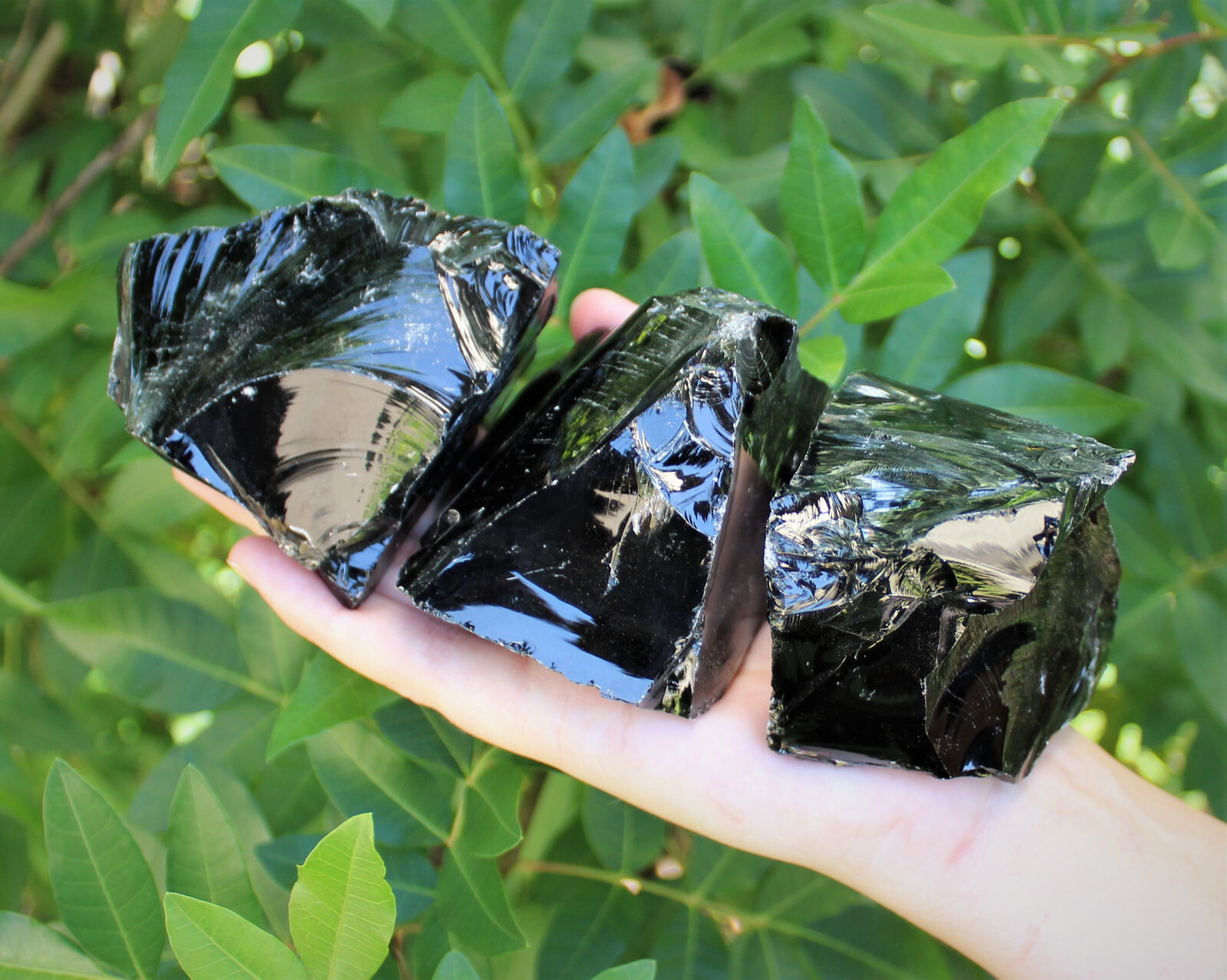 MASSIVE Rough Natural Black Obsidian Chunks - Huge Raw Black Obsidian ...
