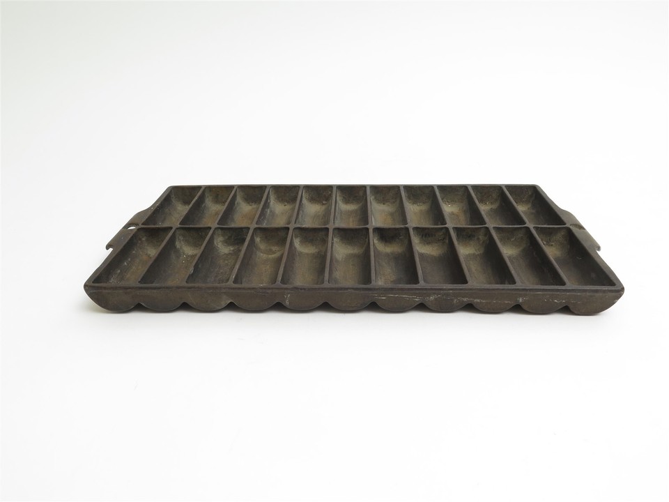Vintage Cast Iron Bread Stick or Bread Finger Pan ( 22 Breadsticks ) 13 ...