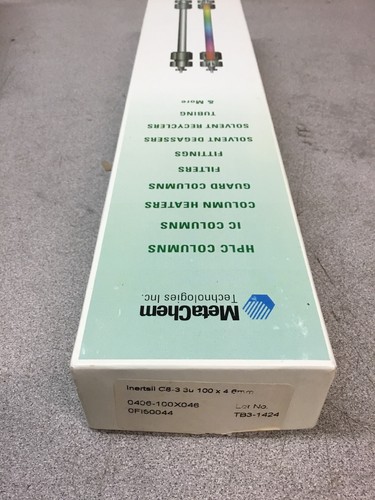 NEW MetaChem Inertsil C8-3, 4.6 mm x 100 mm, 3 μm, HPLC Column; 0406 ...