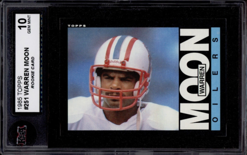 1985 TOPPS #251 WARREN MOON ROOKIE CARD KSA 10 GEM MINT | eBay