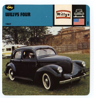 Willys Four - GT / Production Car Edito Service SA Auto Rally Card | eBay
