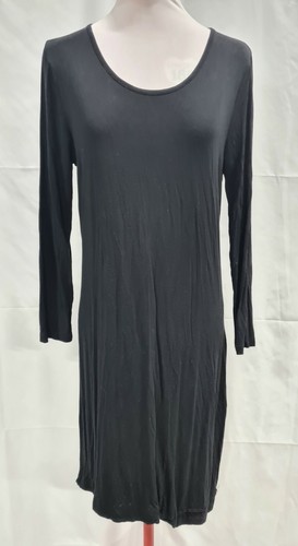 Threadz Australia - Sz S/M - Women's Long Sleeve Black Dress With Scoop ...