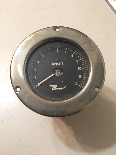 Rare Vintage Bendix Nautical Boat Speedometer Knot Gage | eBay