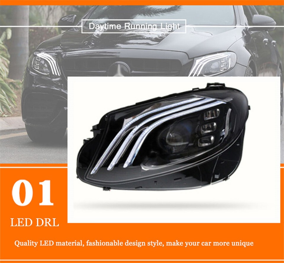 LED Headlights Assembly For Benz E-Class W213 2016-2020 LED DRL Turn ...
