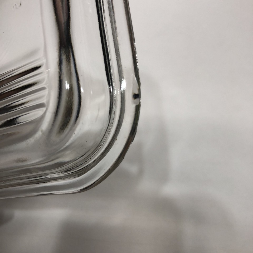 Vintage Pyrex 502-C Clear Glass Ribbed Refrigerator Dish LID ONLY - One ...