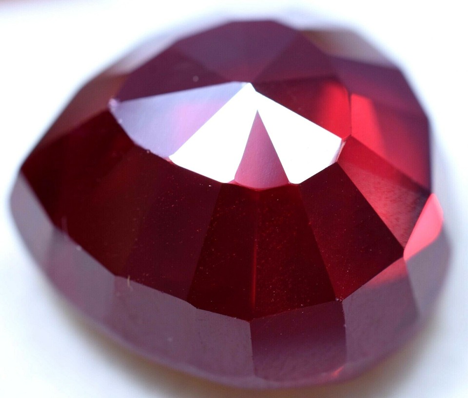 Natural 47.90 Ct Huge Blood Red Ruby Mozambique GGL Certified Treated ...