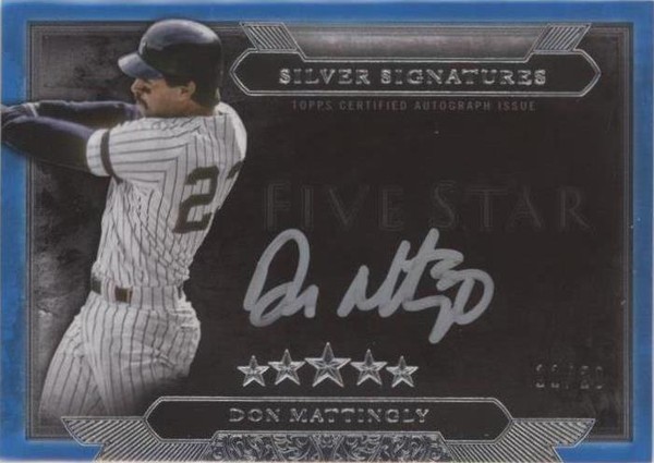 2020 Topps Five Star - Silver Signatures Blue #SS-DM Don Mattingly /20 ...