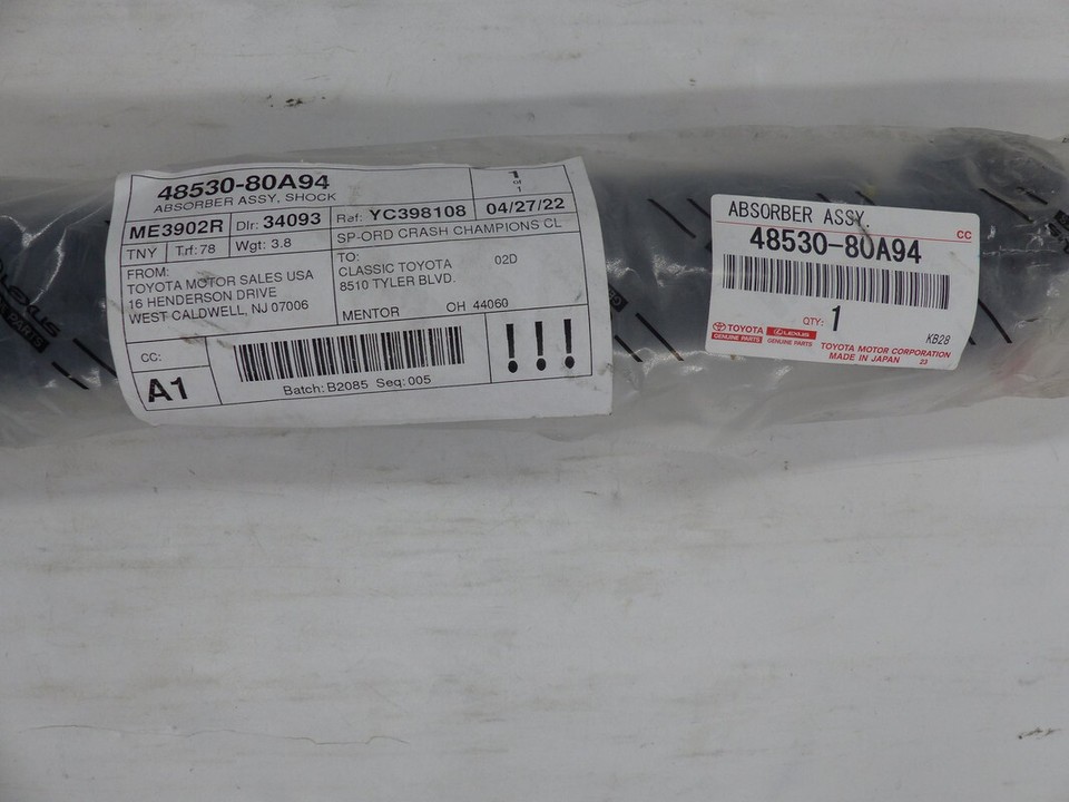 GENUINE TOYOTA REAR SHOCK ABSORBER 48530-80A94 | eBay
