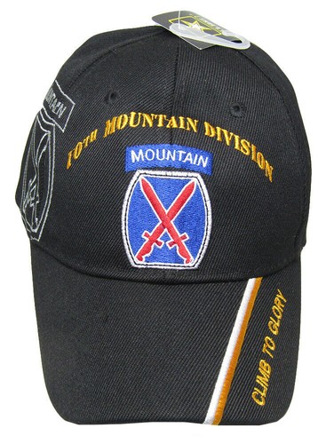 Official US Army Licensed 10th Mountain Div Black Cap Hat | eBay