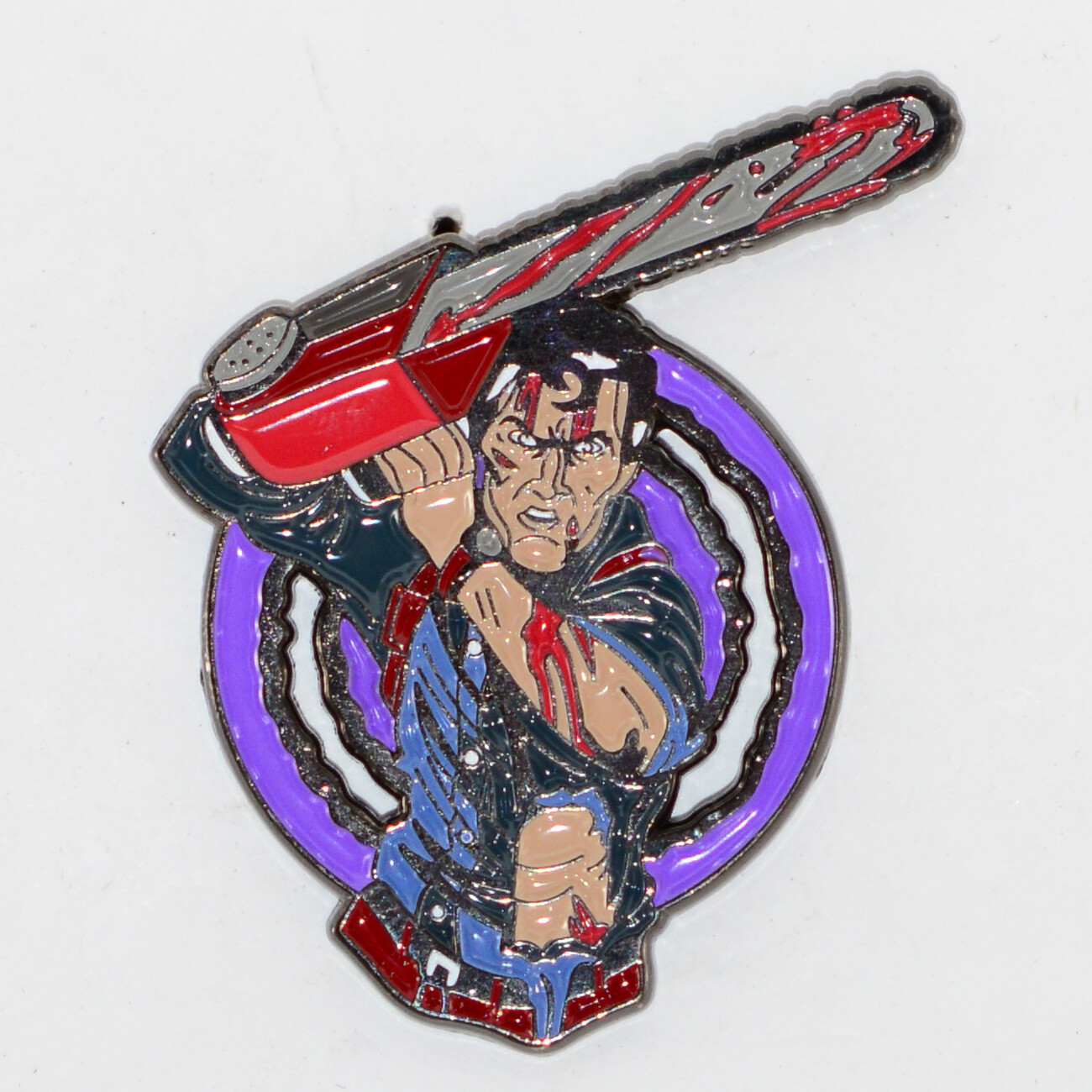 Evil Dead Enamel Pin Ash Horror Movie Zombie Retro Brooch 80s VHS Badge ...