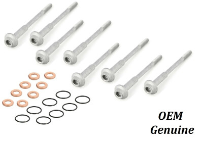 Audi Q7 4.0 L Fuel Injector Seal Rings O-Ring Bolts Rep Kit V8 8pcs ...