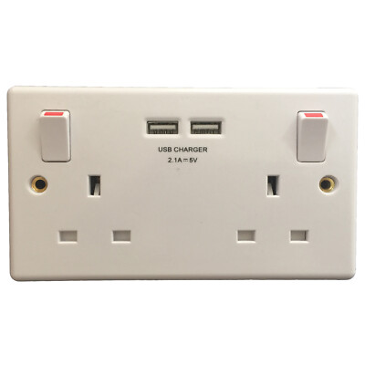 Audio Listening Sound Recorder Bugging Device Double Wall Socket & USB ...