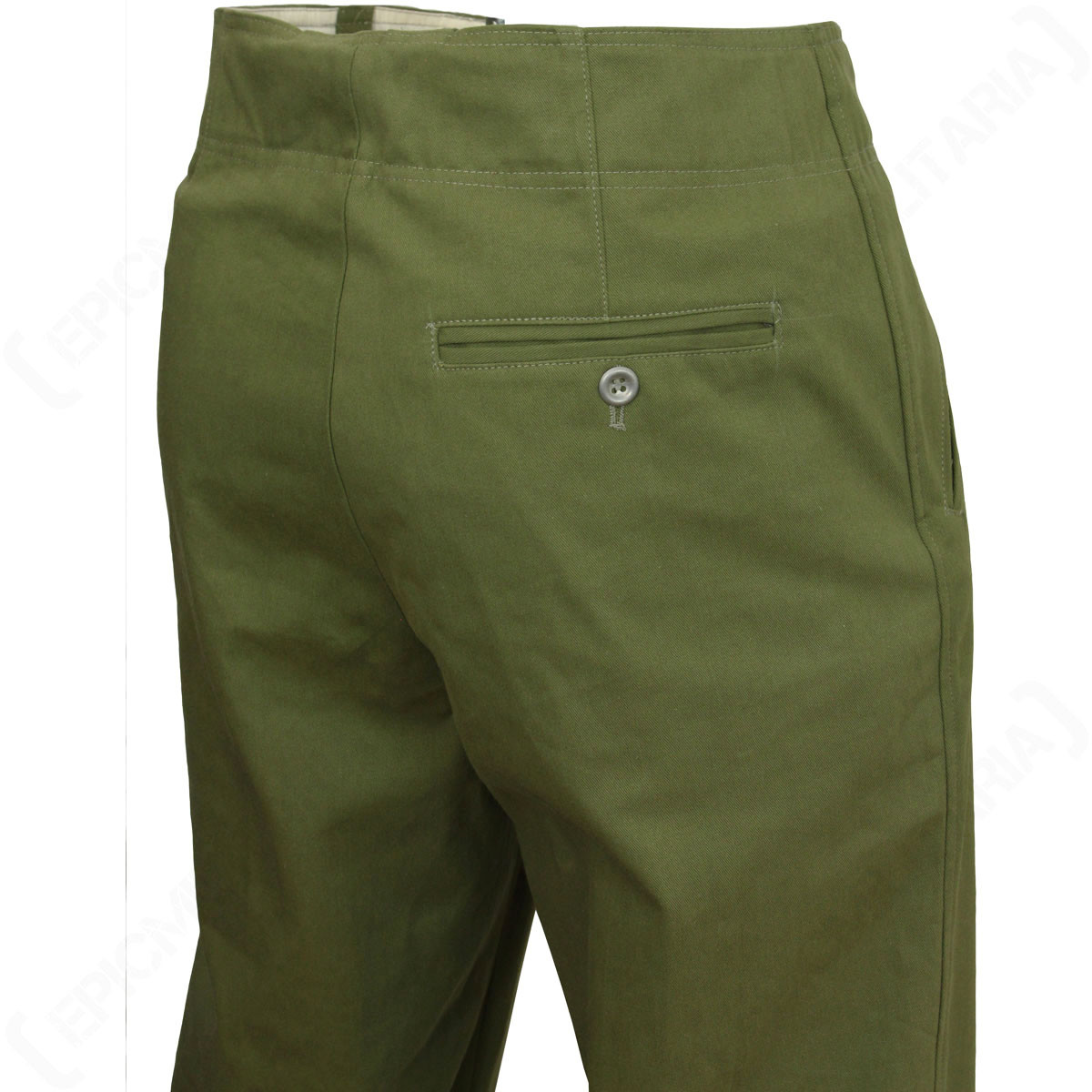 WW2 German Army DAK Trousers - Repro Soldier Uniform Pants Olive Mens ...