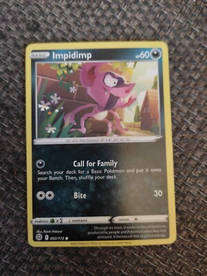 Pokemon Card Trading Card Game - Dark Type - Impidimp | eBay UK