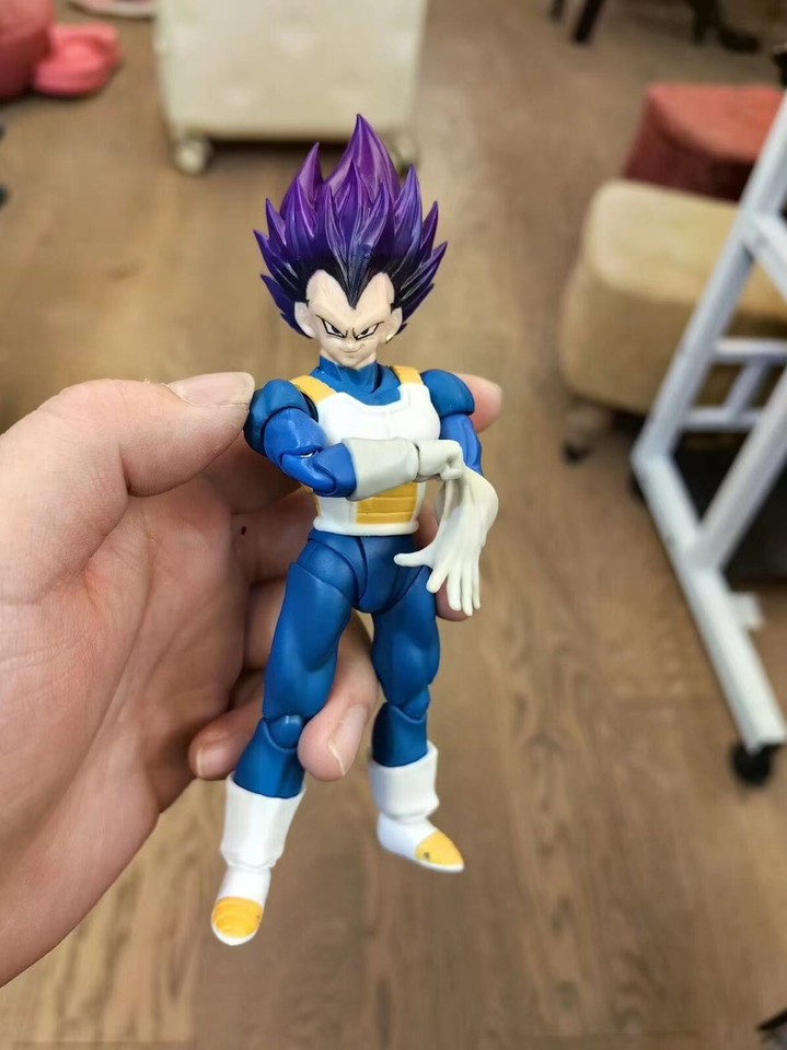 custom repaintDragon Ball Z SHF s.h.figuarts ultra ego vegeta head | eBay