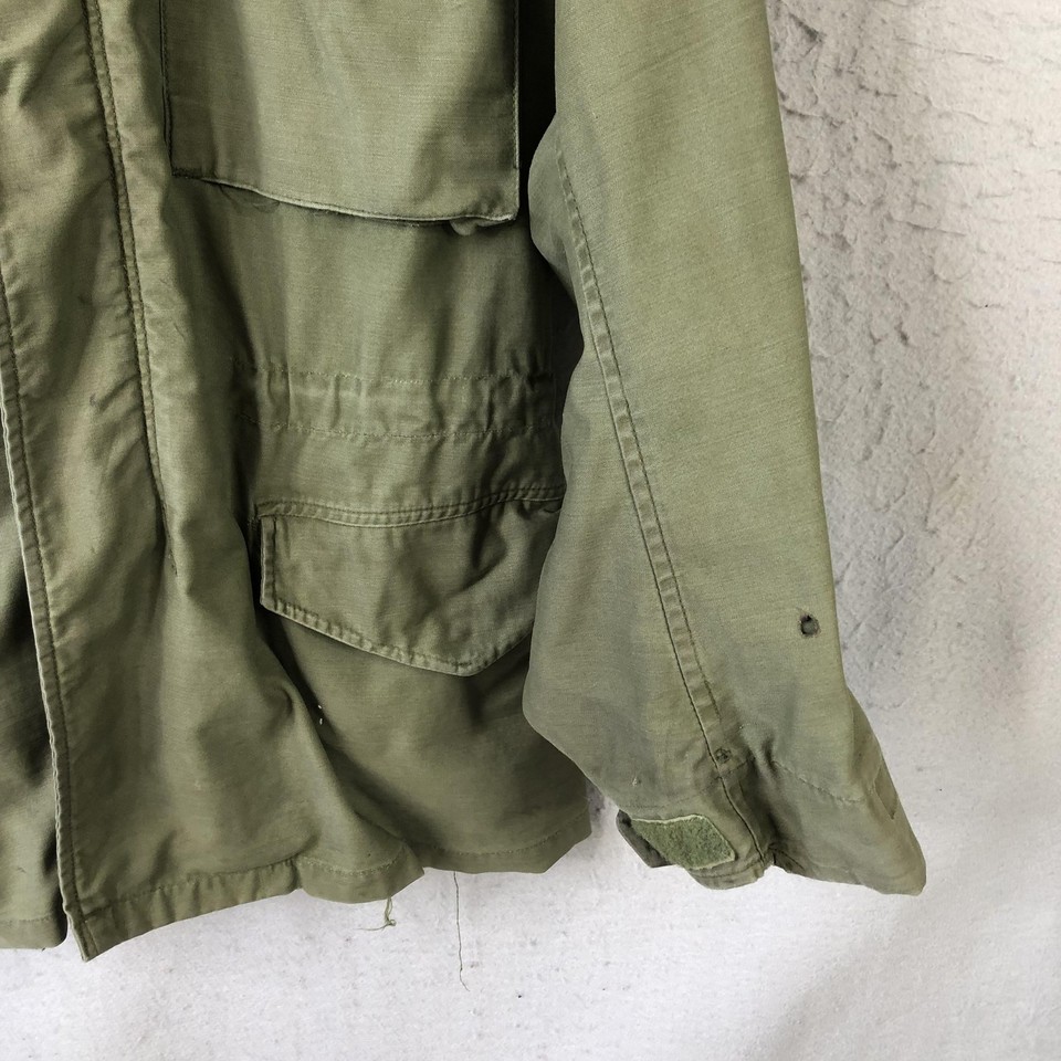 Vintage M-65 Field Jacket Men S OG Army Airborne Zip Military 70s ...