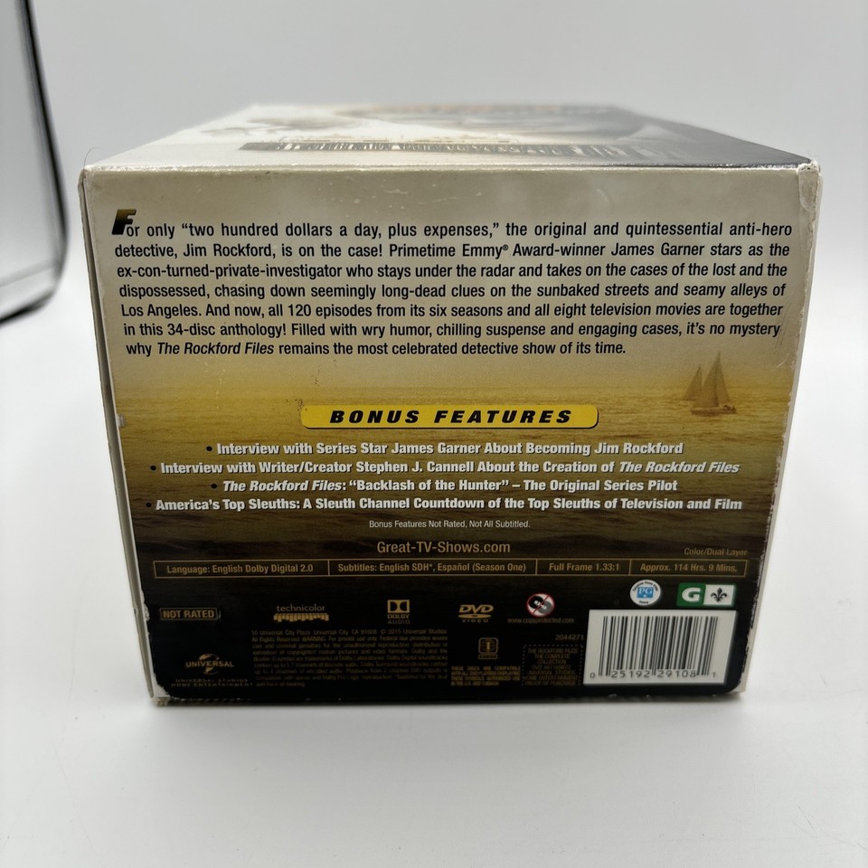 The Rockford Files: Complete Series Season 1-6 + Movie Collection 27 ...