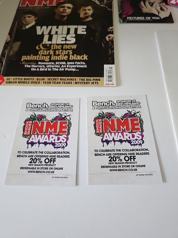 NME Awards 2009 Box Set Magazine Kings of Leon Poster Cure Covers CD ...