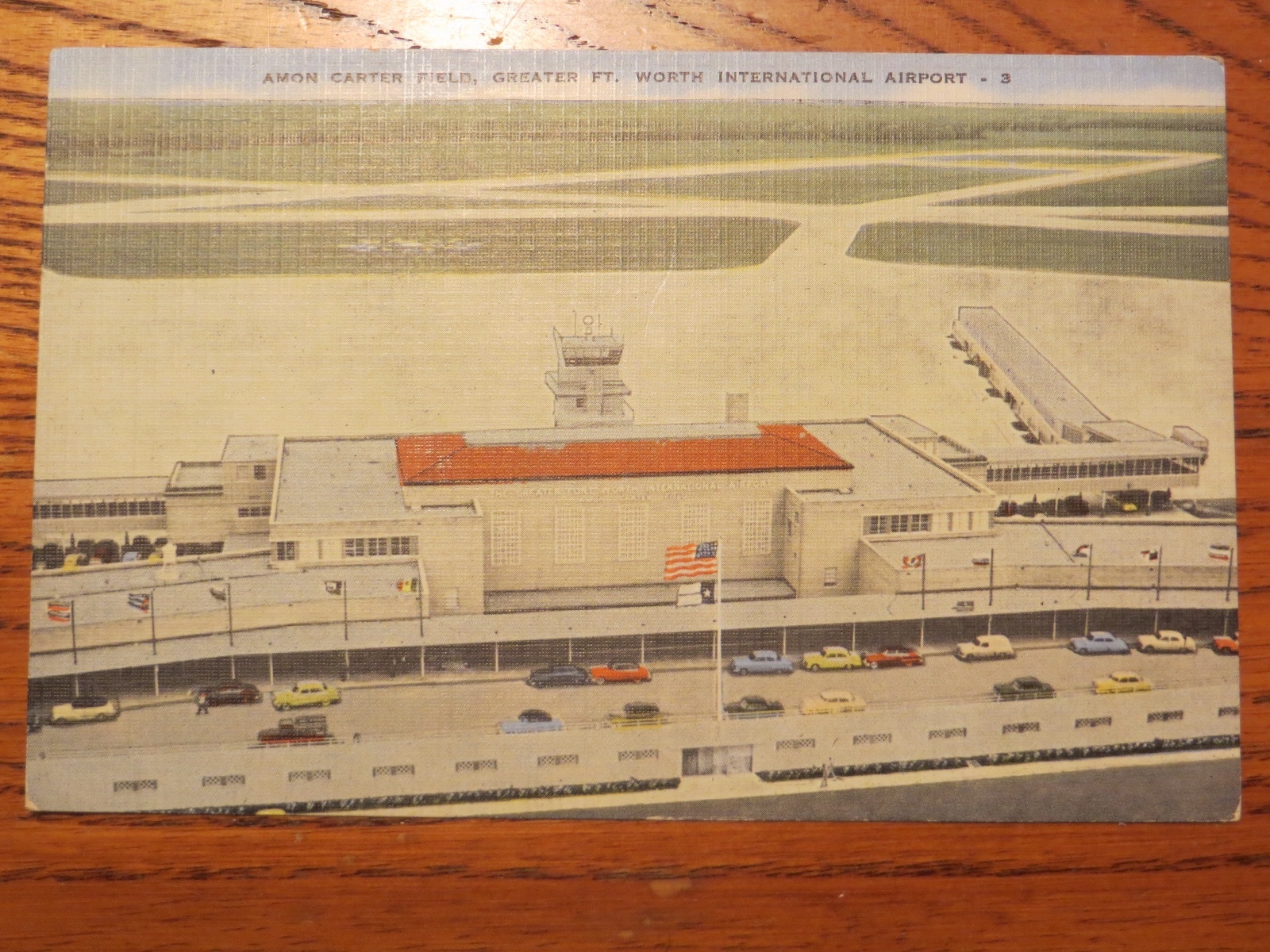 Postcard Amon Carter Field Greater Ft Worth International Airport Texas ...