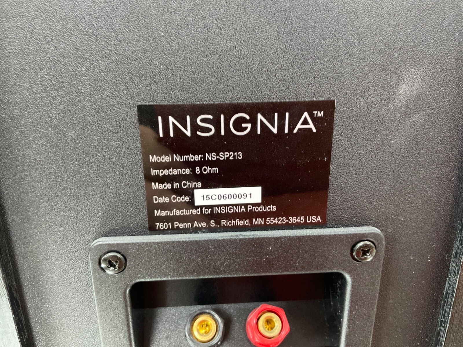 Insignia NS-SP213 Subwoofer | Black | Wired | Lot of 2