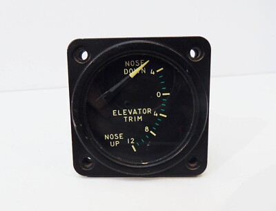 Military Aircraft Elevator Trim Indicator, Instrument Panel, GE PN ...